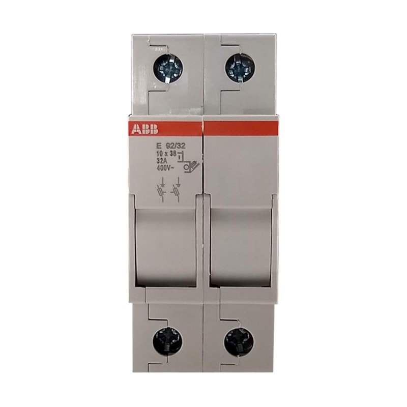 Base Fusível 10x38mm 2 Polos 32A 690V E92/32 ABB