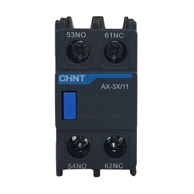 Bloco de Contato Auxiliar Frontal | 1NA+1NF | AX-3X11 | Chint