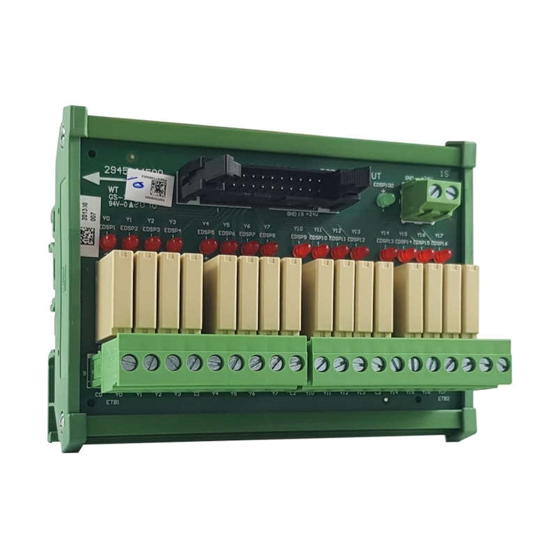 Bloco Terminal | 16 saídas a relé | UB-10-OR16B | Delta | Compatível ...