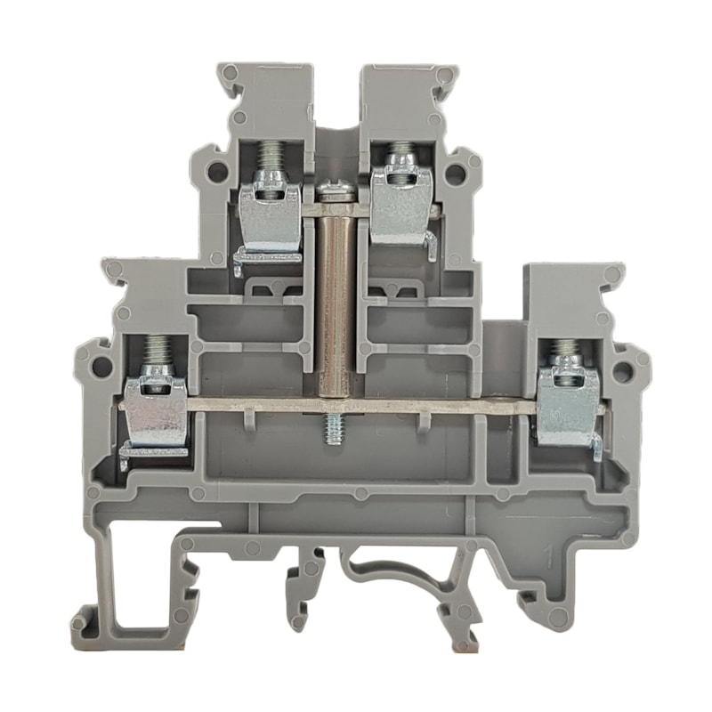 Borne Duplo Parafuso 4mm² Connectwell CDL4UN(I.S)