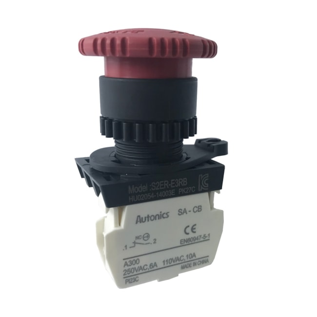 Botão de Emergência | S2ER-E3RB | Autonics