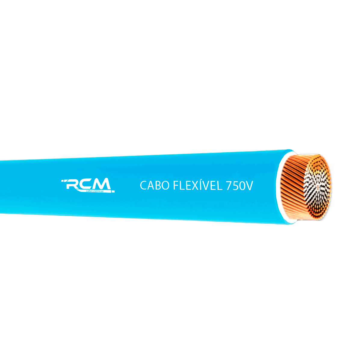 Cabo Flexível 1,5mm² Azul 750V 70°C PVC - Rolo 100m | RCM CABOS