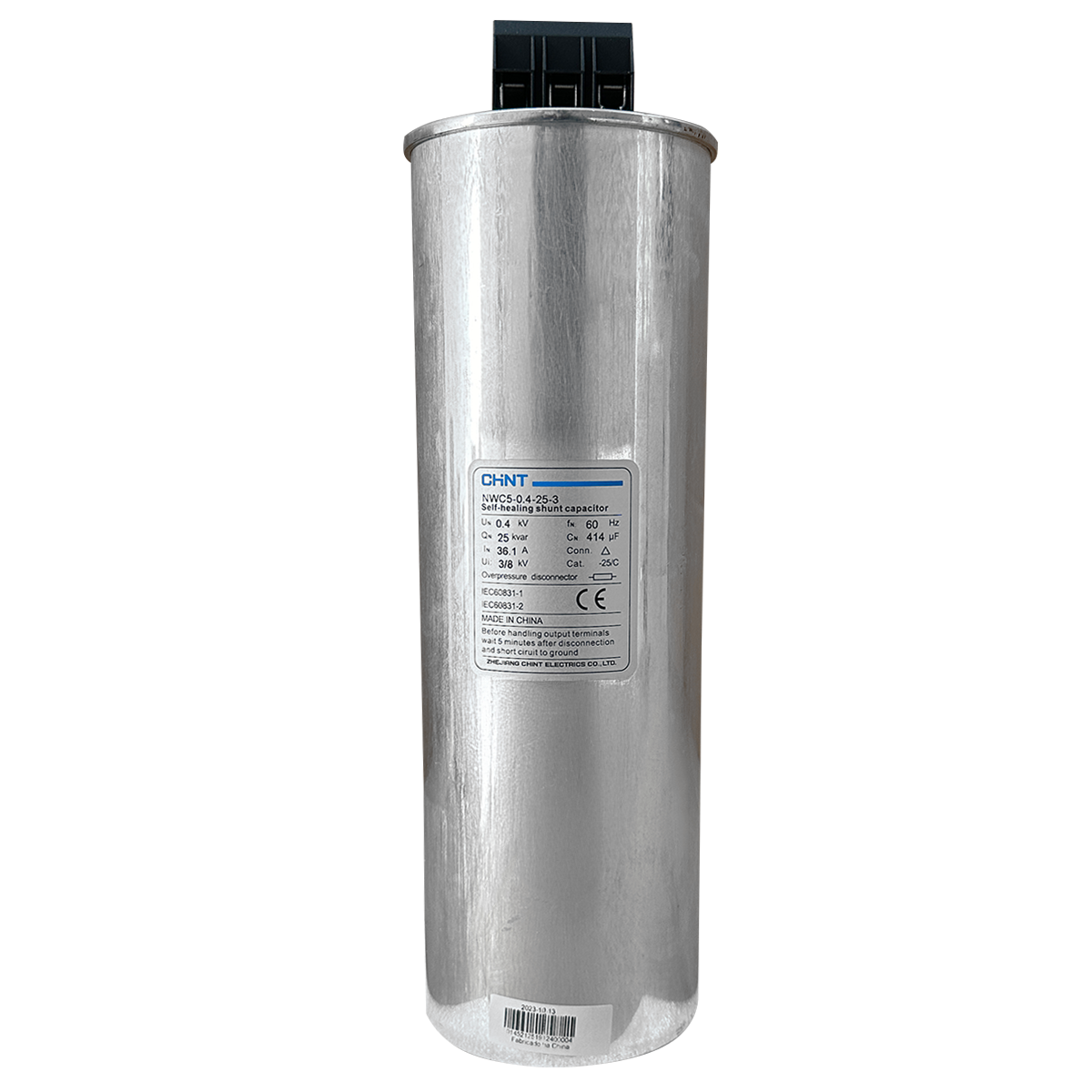 Capacitor Shunt Auto-Regenerável Chint NWC5-0.4-25-3 (60Hz) 25kVar ...