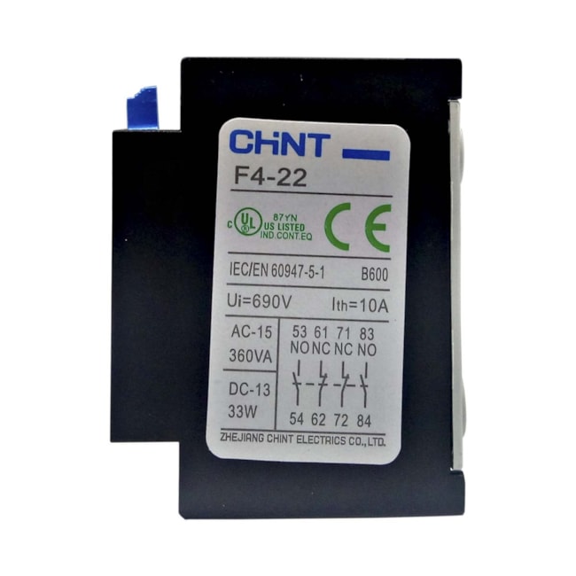 Contato Auxiliar | 2NA+2NF | F4-22 | Chint