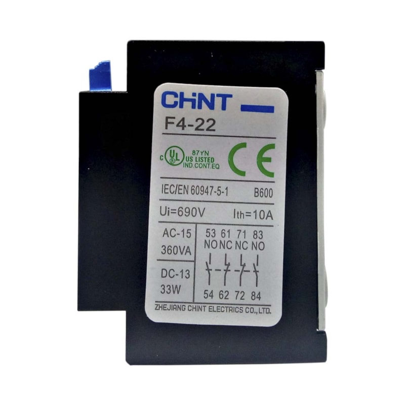 Contato Auxiliar | 2NA+2NF | F4-22 | Chint