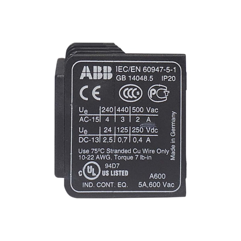 Contato Auxiliar | 2NF 690V 6A | CAF6-20K | ABB