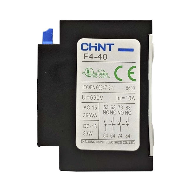 Contato Auxiliar | 4NA | F4-40 | Chint