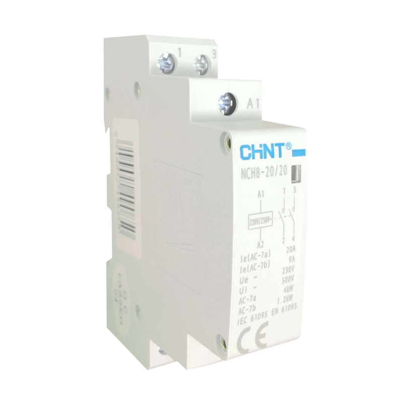 Contator Bipolar Chint NCH8-20/20 220/230VCA