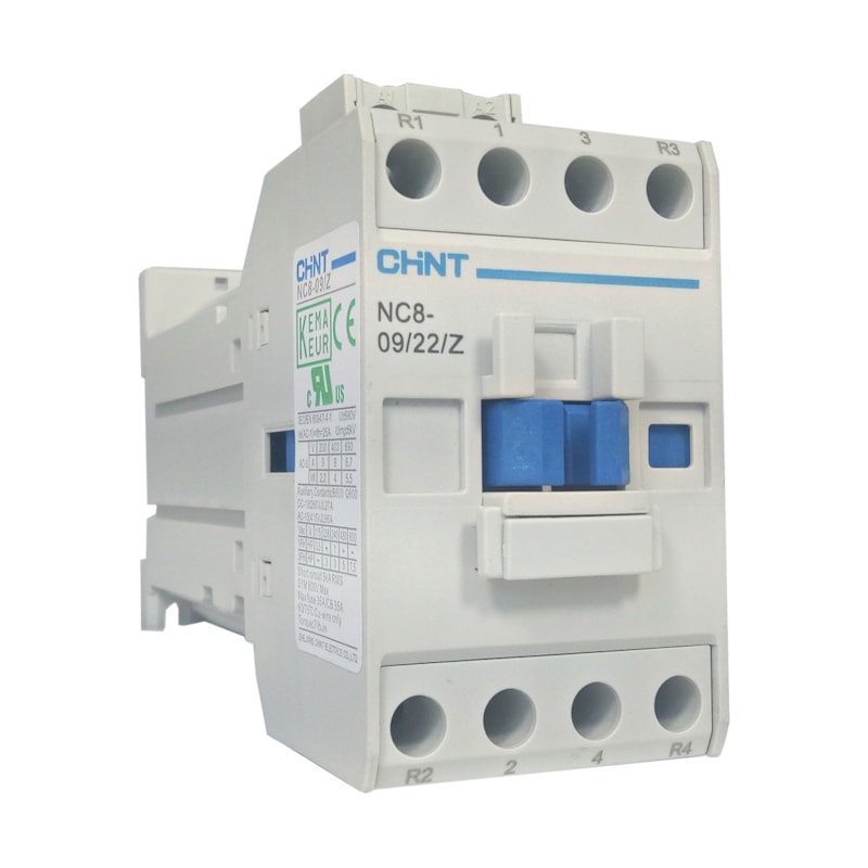 Contator Chint NC8-09/22/Z 9A 4NA