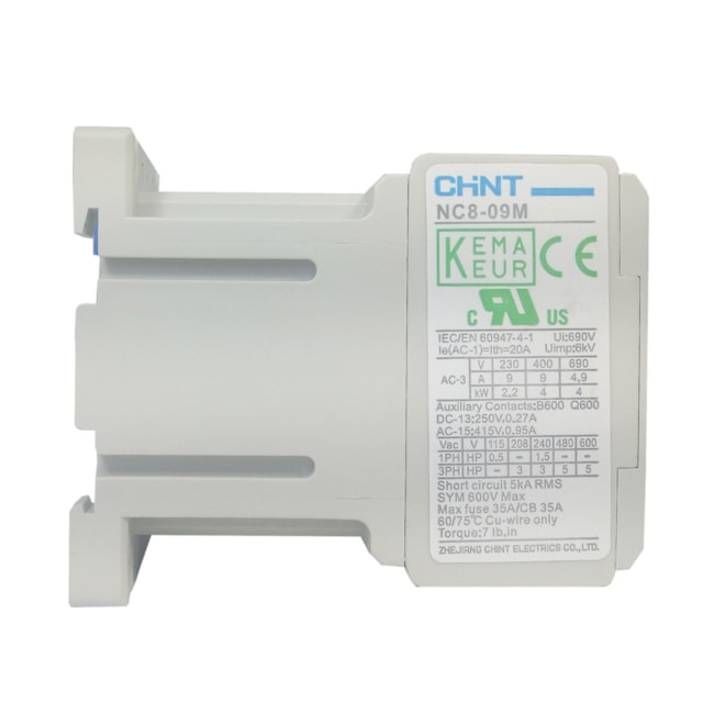 Contator Chint NC8-09M/4/Z 9A 4NA