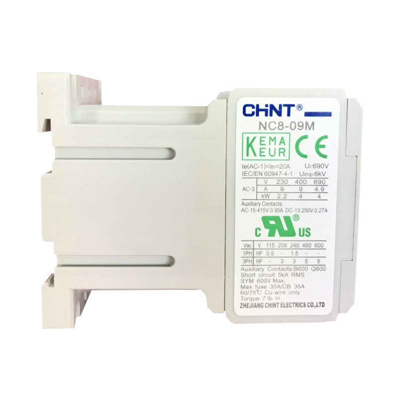 Contator Chint NC8-09M01/Z 24VCC 1NA