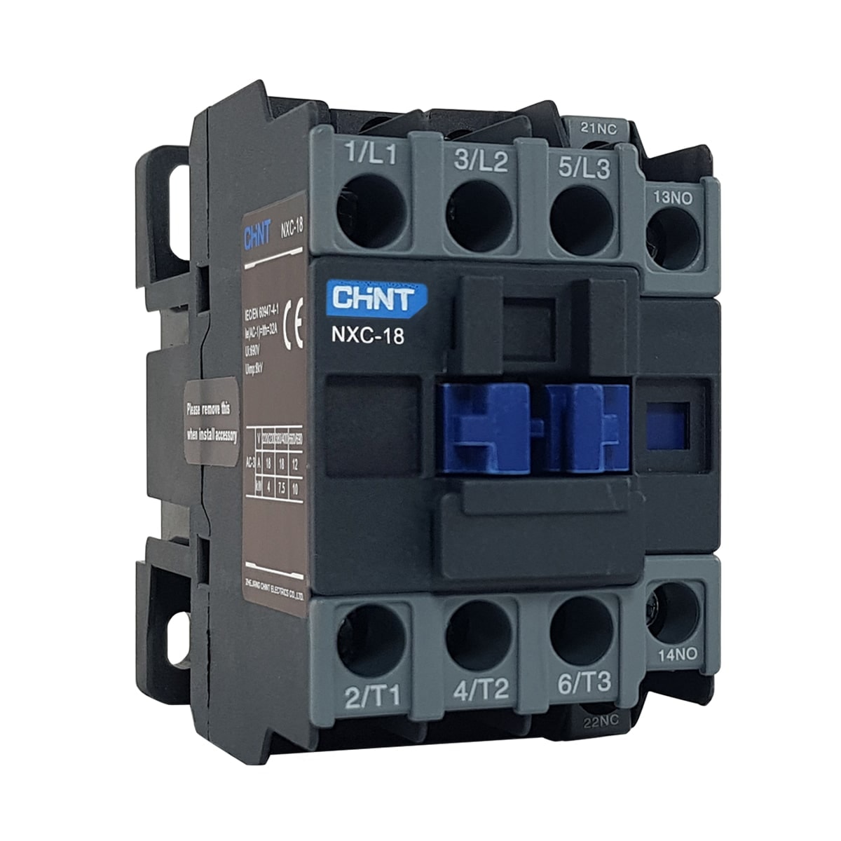 Contator Chint NXC-18 230V 18A 50/60Hz 1NA 1NF