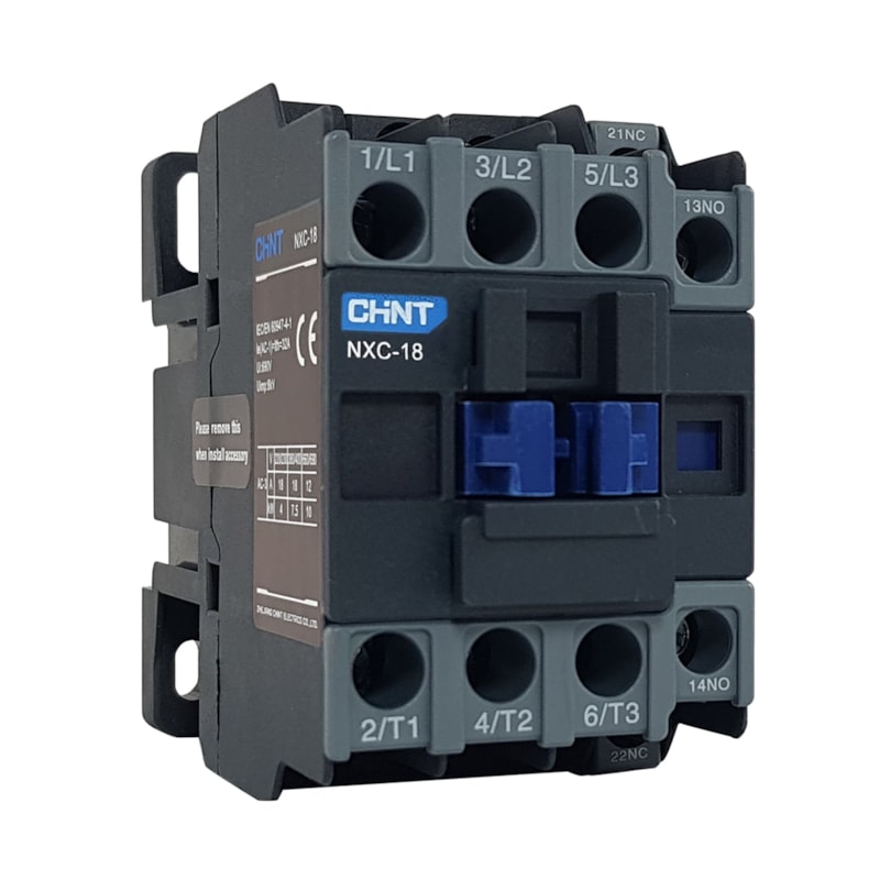 Contator Chint NXC-18 230V 18A 50/60Hz 1NA 1NF