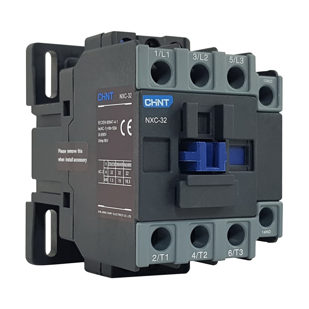 Contator Chint NXC-32 230V 32A 50/60Hz 1NA 1NF