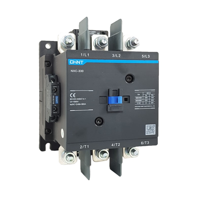Contator Tripolar Chint NXC-400 400A 230Vca/Vcc 2NA 2NF