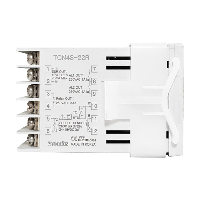 Controlador de Temperatura | Relé/SSR 24VAC/24-48VDC | TCN4S-22R | Autonics
