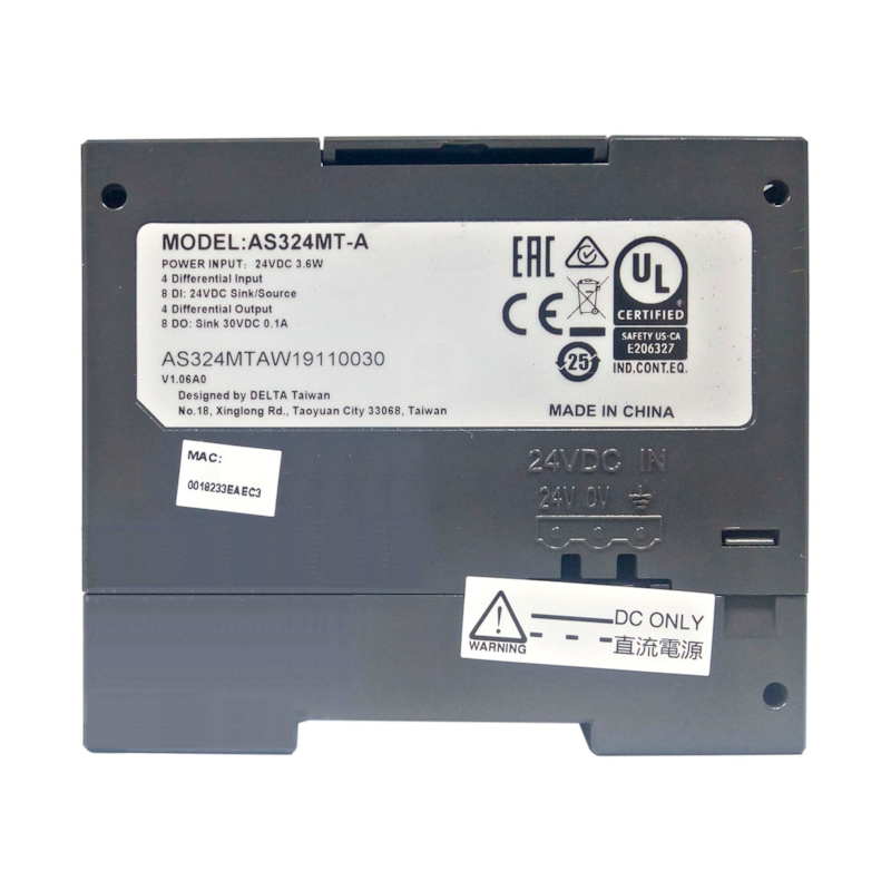 AS324MT-A CLP NPN Controlador Logico Programável Delta
