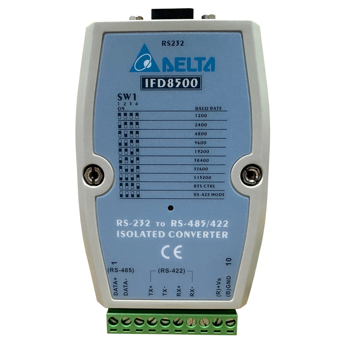 Conversor Delta IFD8500 48V 0,4W RS232 para RS-485 / RS422