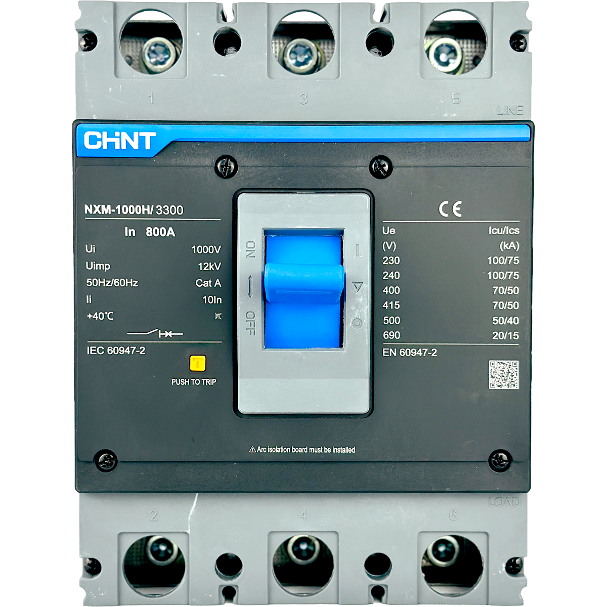 Disjuntor Caixa Moldada Tripolar Chint NXM-1000H/3300 800A – Proteção ...