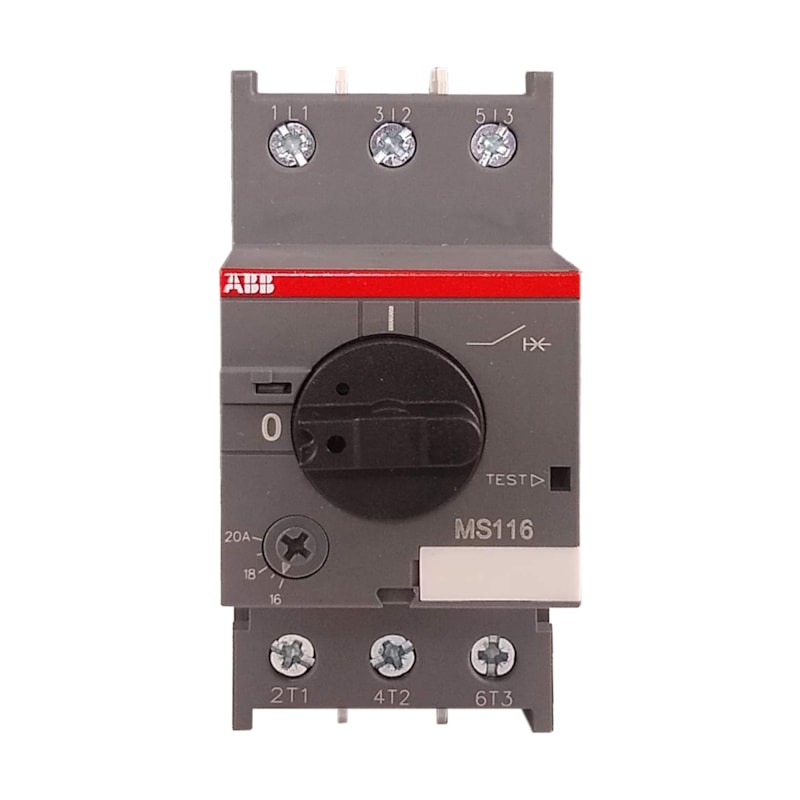 Disjuntor Motor 16A - 20A 690VCA ABB MS116-20