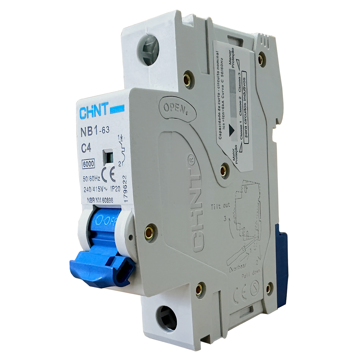 Mini Disjuntor | Monopolar 2A | NB1-63 C2 | Chint