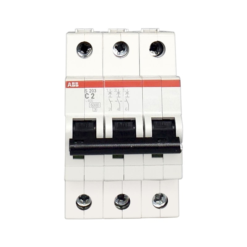 Mini Disjuntor | Tripolar 50A | S203-C2 | ABB