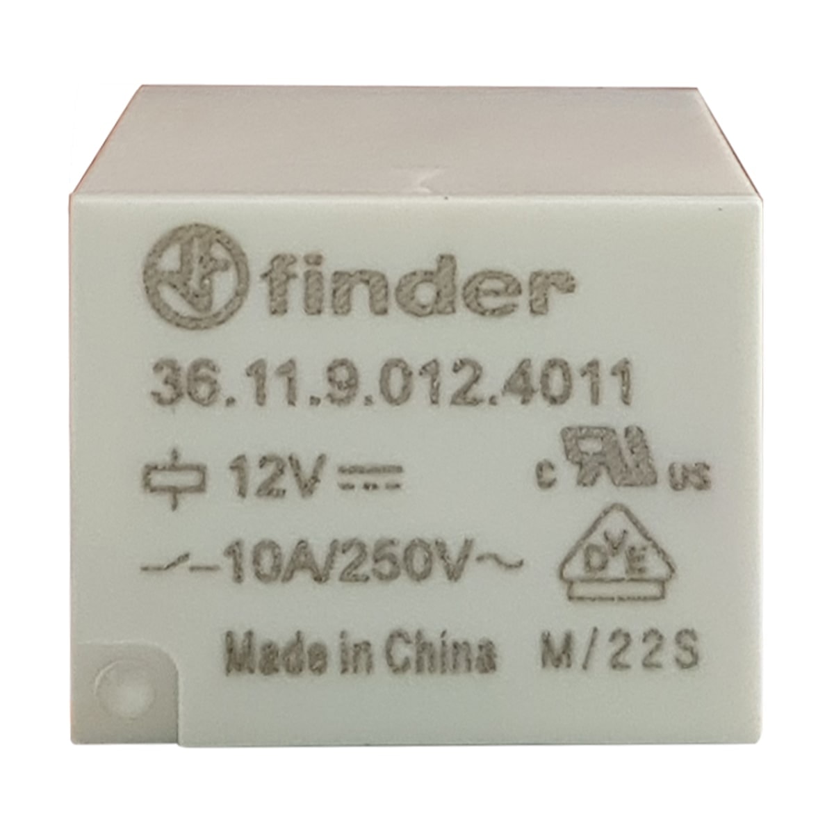 Mini Relé Finder 36.11.9.012.4011 - 10A, 12V DC para Circuito Impresso
