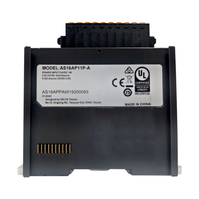 Módulo de Entrada e Saída Digital | 16E/S 24VDC/5mA 5~30VDC/0.5A 0.7W ...