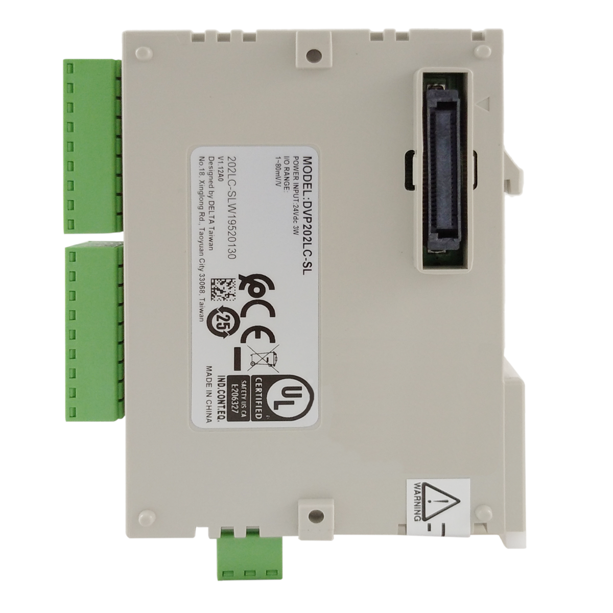 Módulo de Expansão Delta DVP202LC-SL 3W 24V para Célula de Carga de ...