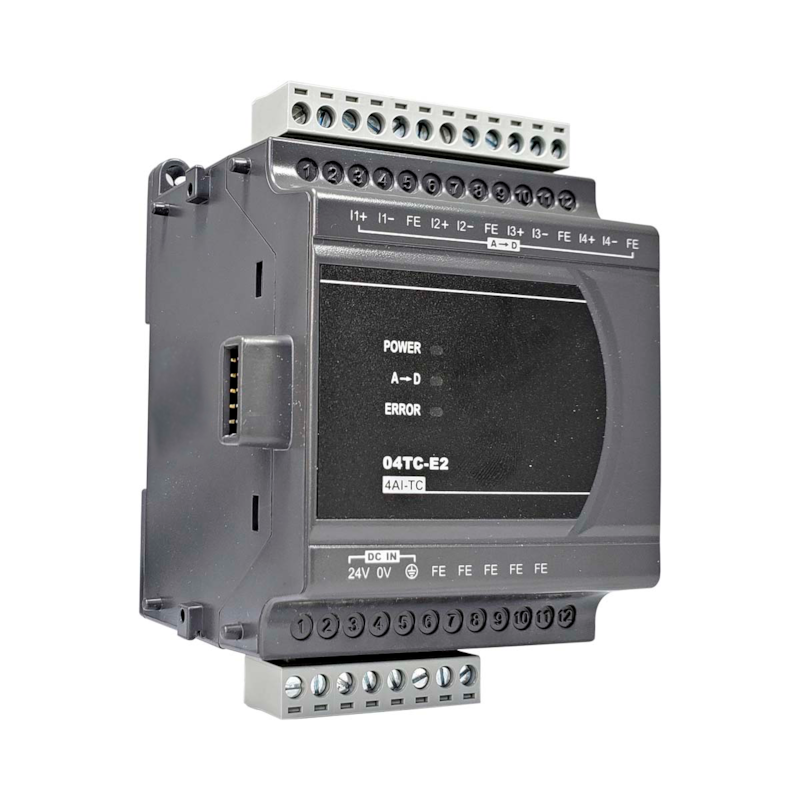 Módulo de Extensão | 4 entradas termopar 24VCC | DVP04TC-E2 | Delta