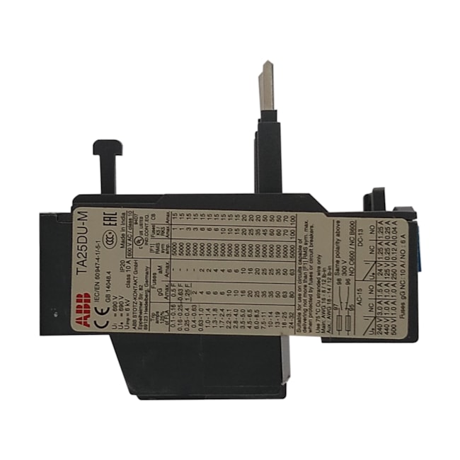 Relé Térmico de Sobrecarga ABB 1,70...2,40A TA25DU-2.4M