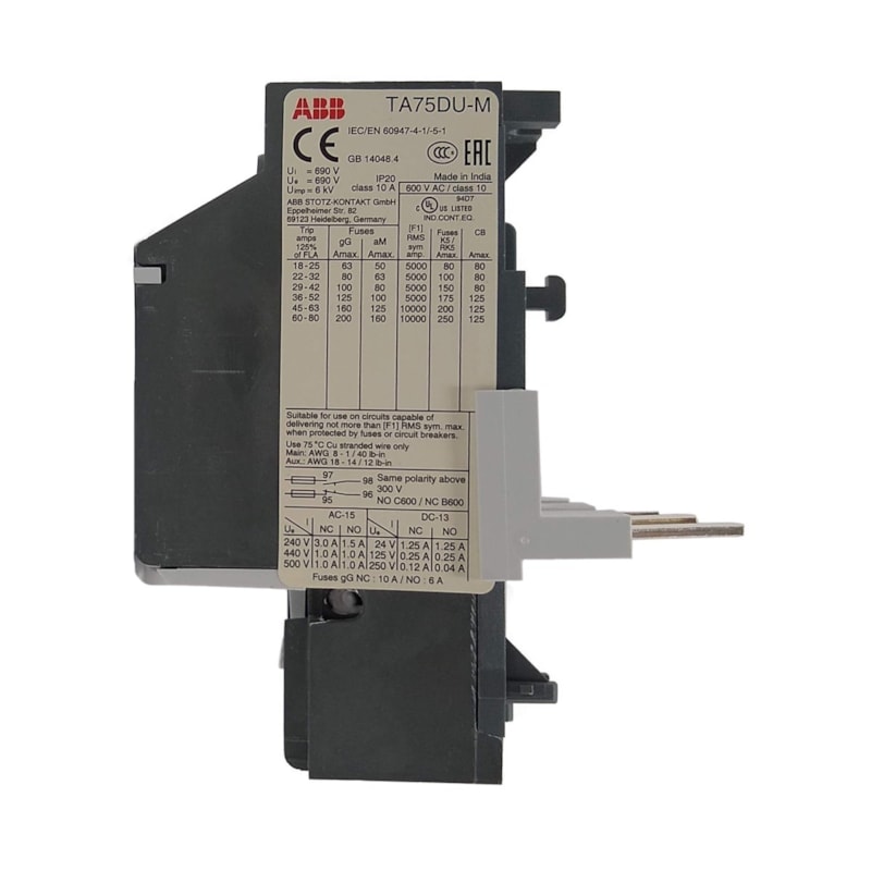 Relé Térmico de Sobrecarga ABB 4,0...32,0A TA25DU-32M